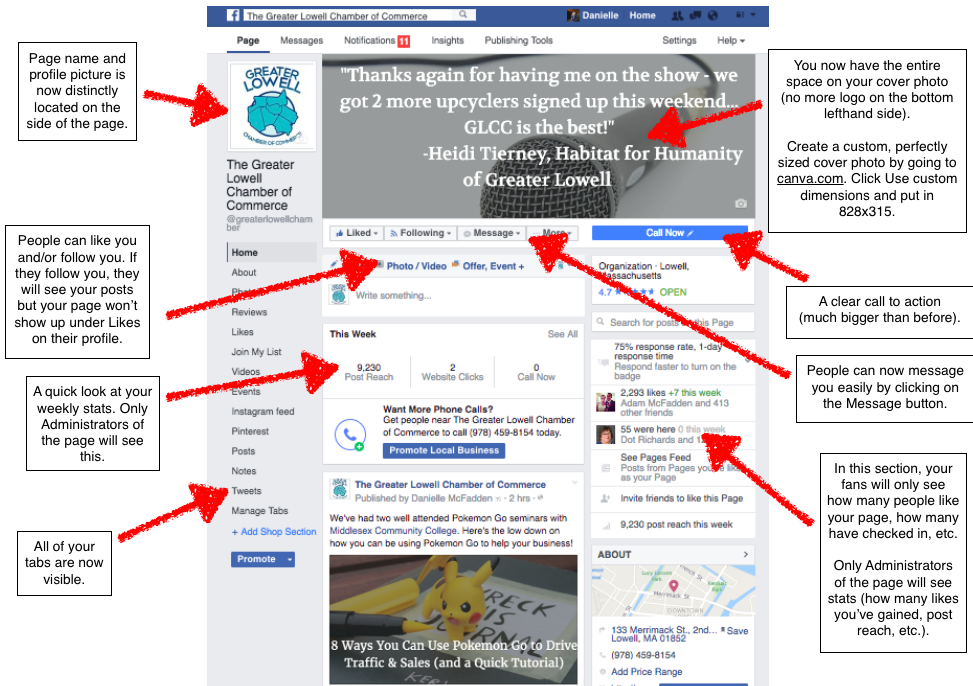 8 Things to Know about the New Facebook Pages Layout - Greater Lowell ...