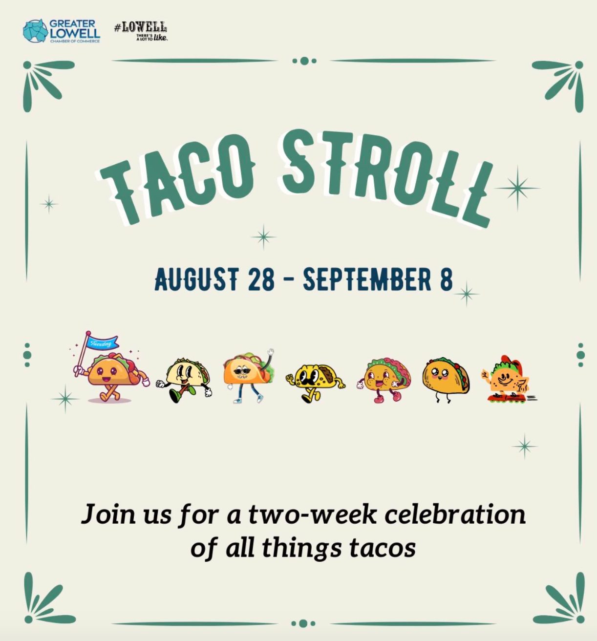 Lowell Taco Stroll - Greater Lowell Chamber of Commerce